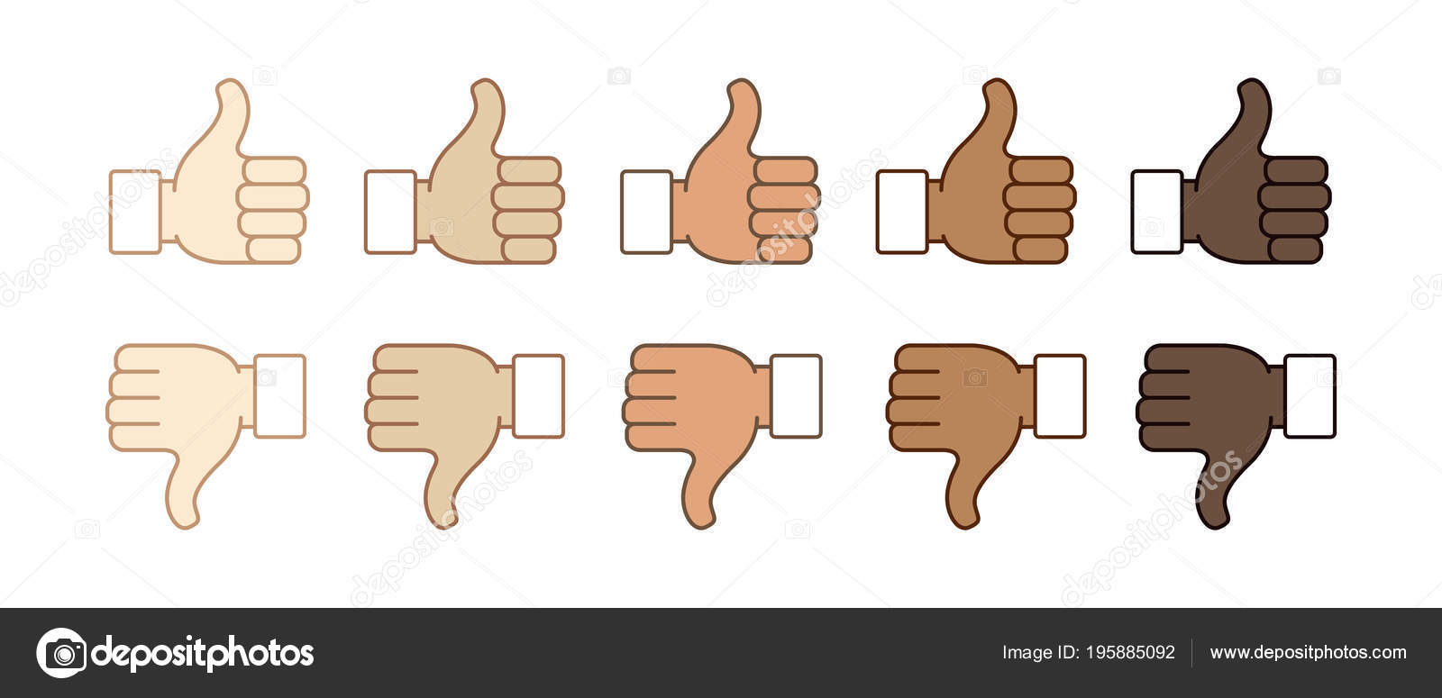 Thumbs Up And Down Emoji