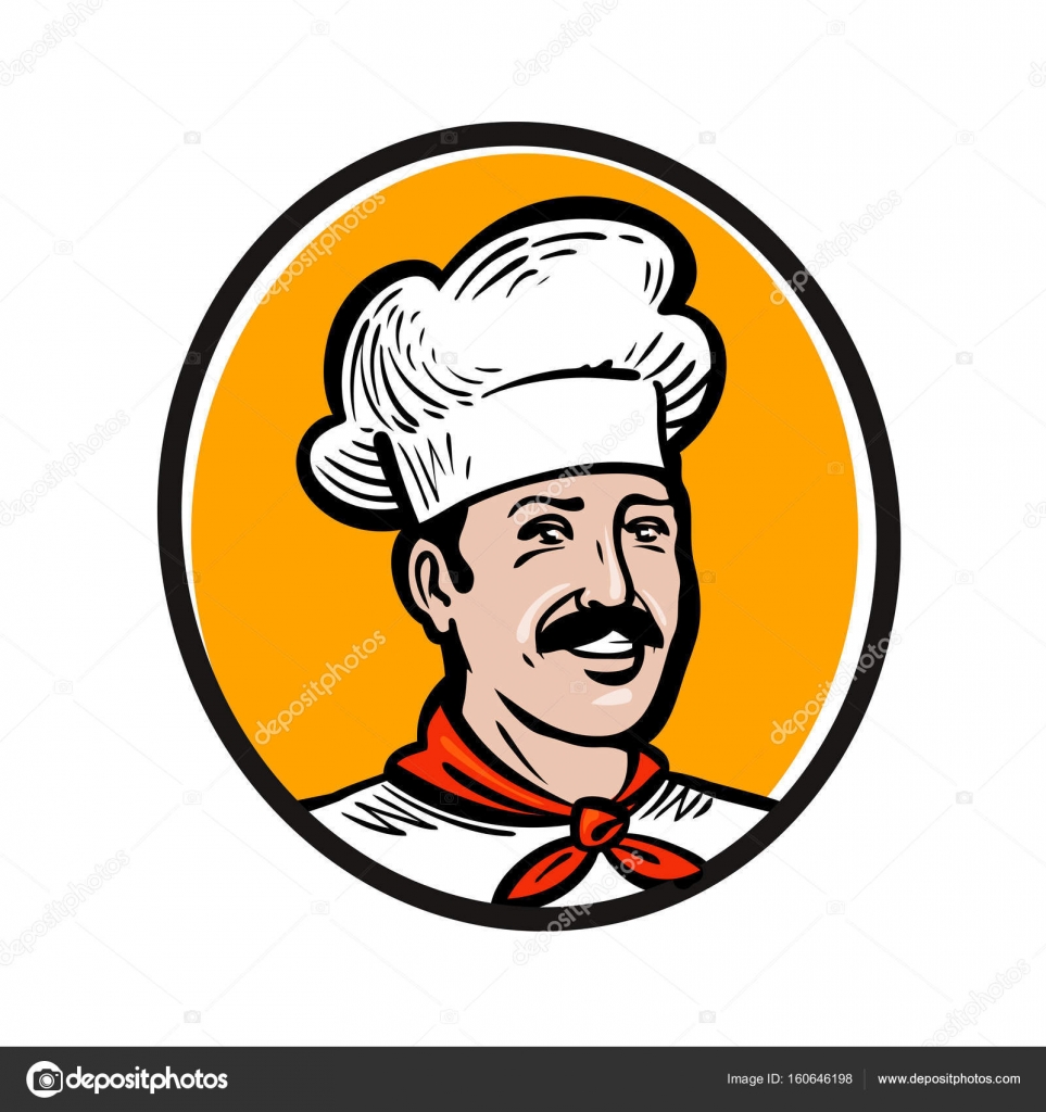 Chef, cook logo. Label or icon for design menu restaurant or catering ...