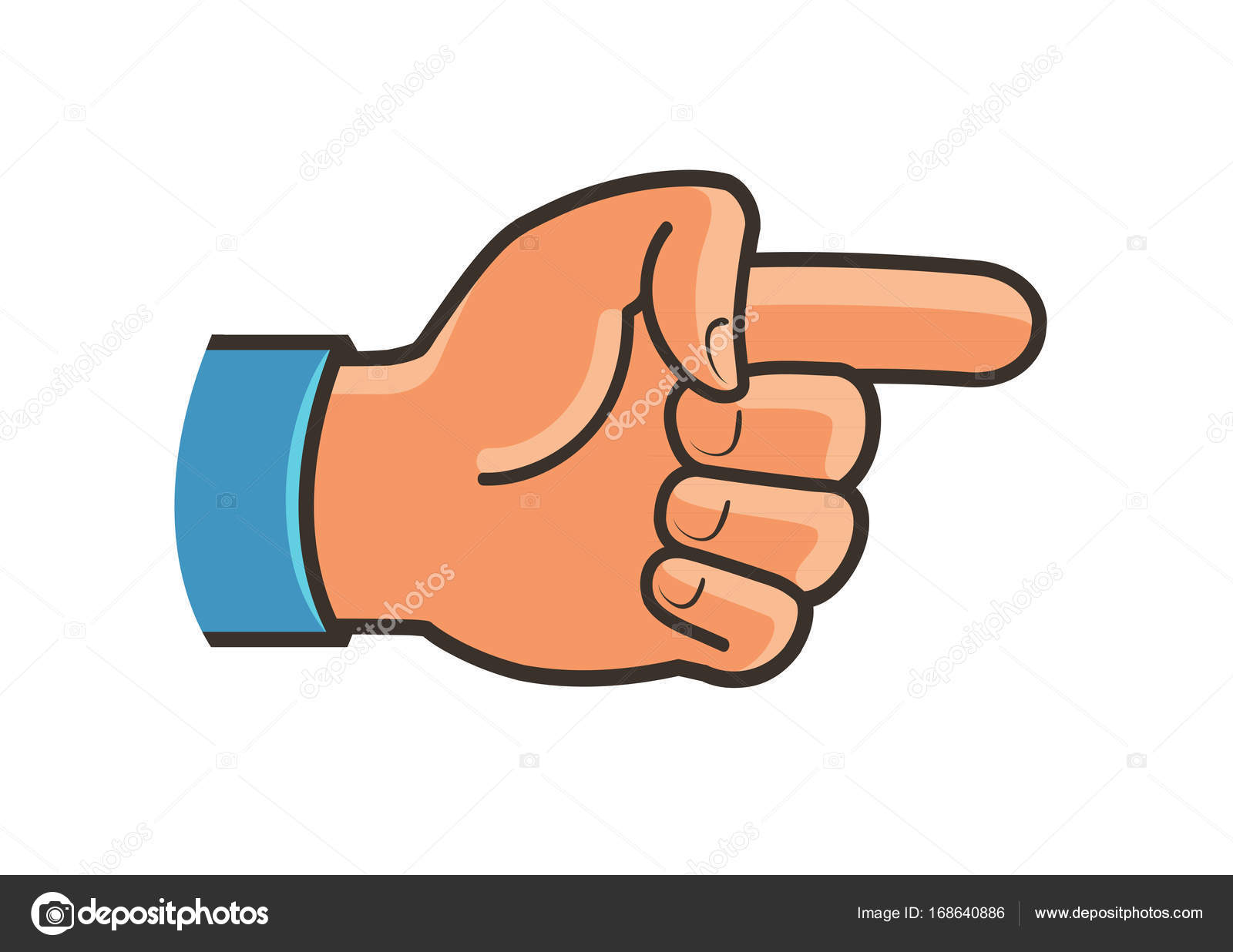 Cartoon Hand Pointing