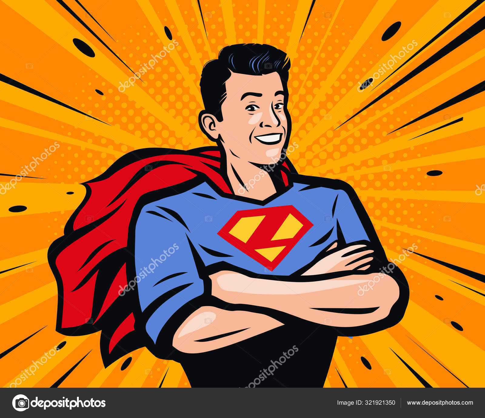 Retro Superhero Pop Art