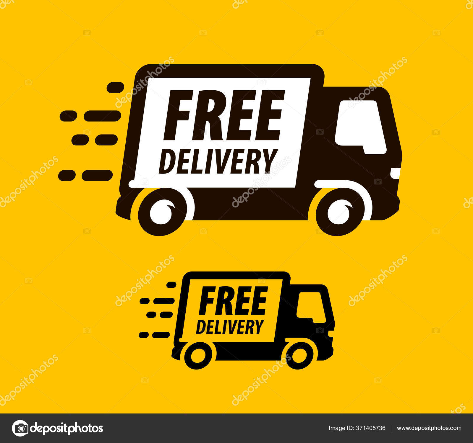Free Delivery Symbol Truck Freight Transportation Icon Symbol Vector ...