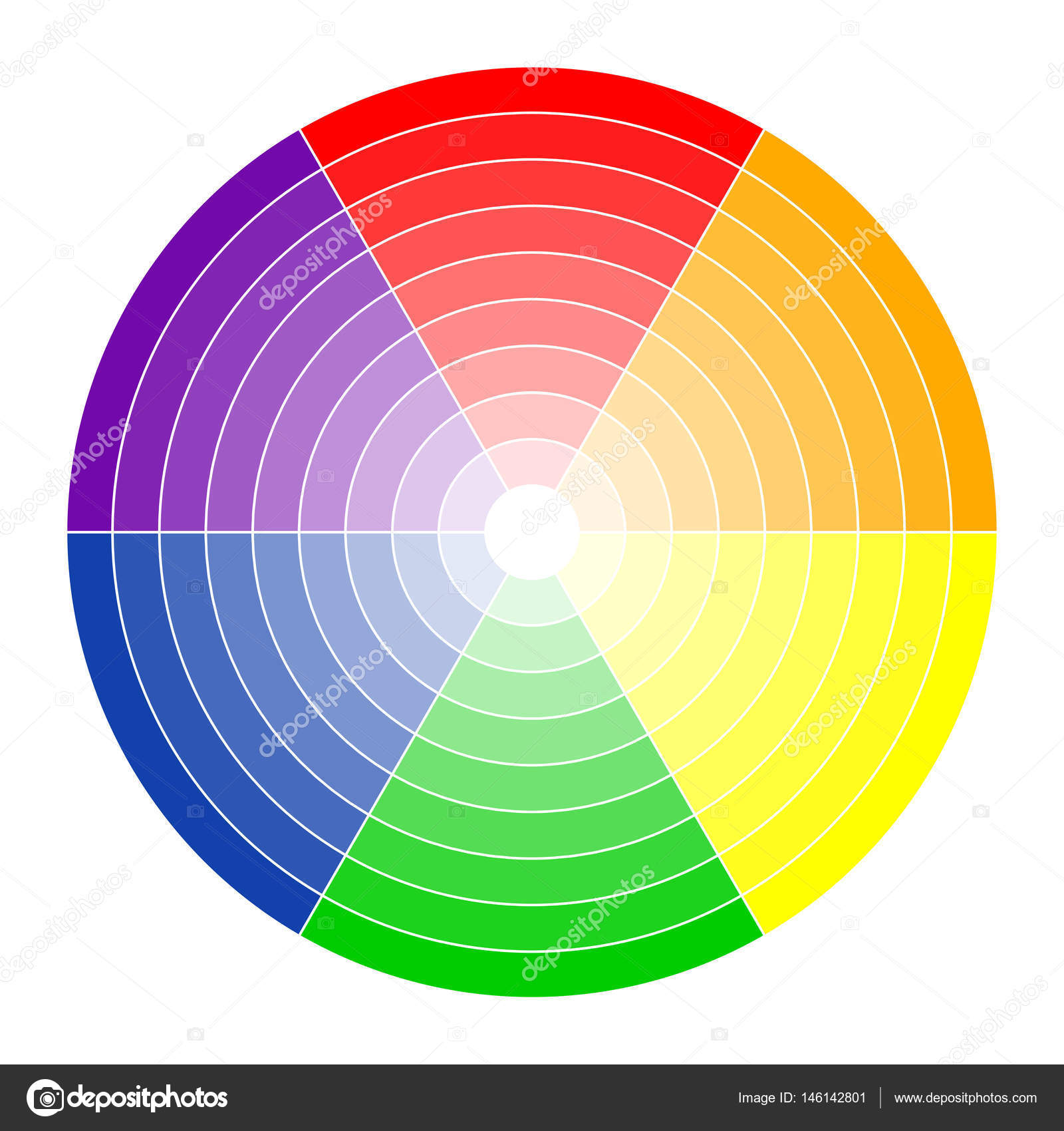Color circle 6 colors Stock Vector Image by ©opicobello #146142801