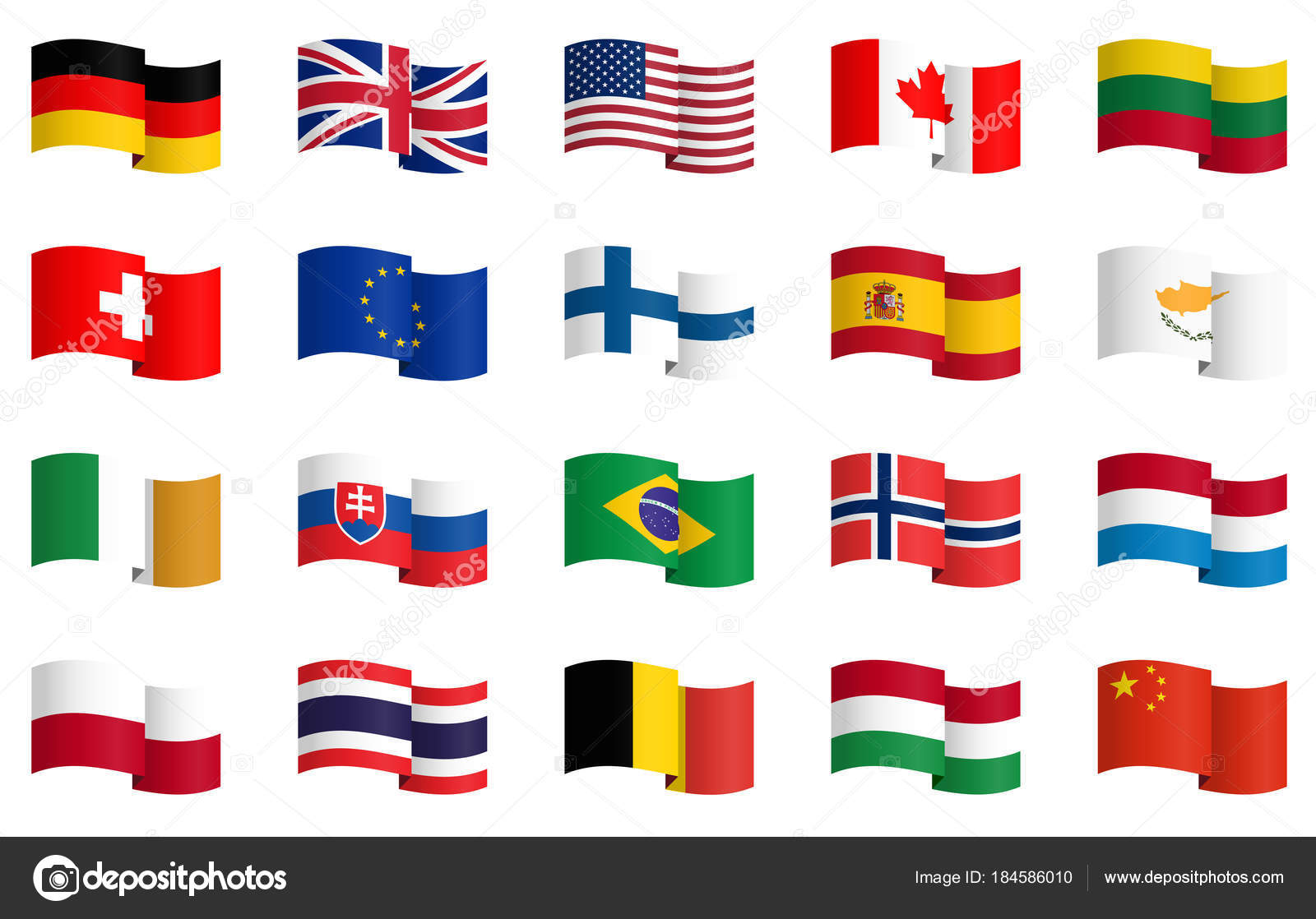 Samling av landsflaggorna 1 vektor av ©opicobello 184586010