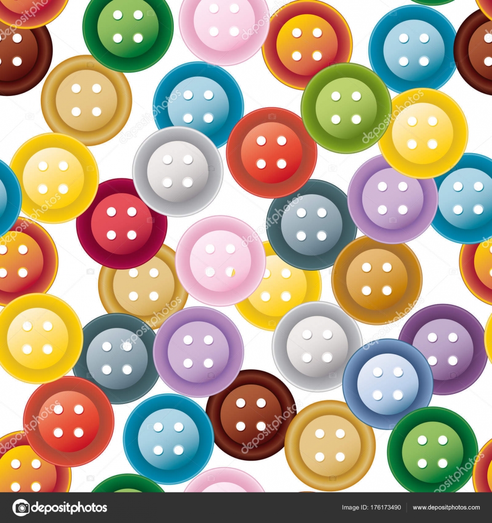 Pink Sewing Buttons Clip Art