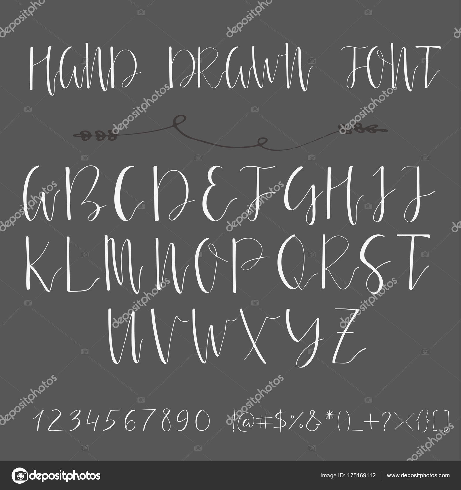 Handwritten calligraphy font Stock Vector Image by ©TanyaSun #175169112