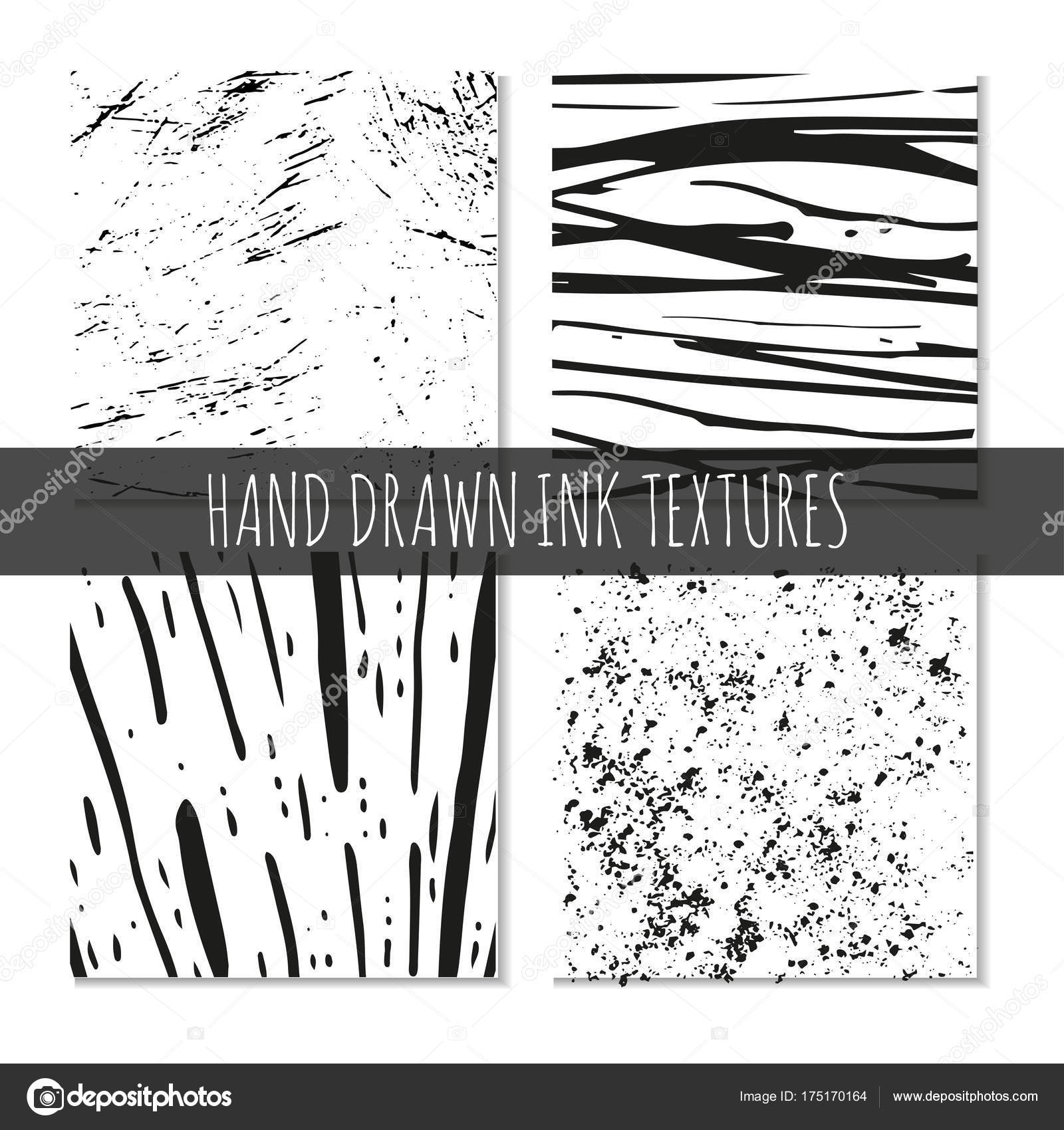 Ink hand drawn textures Stock Vector Image by ©TanyaSun #175170164