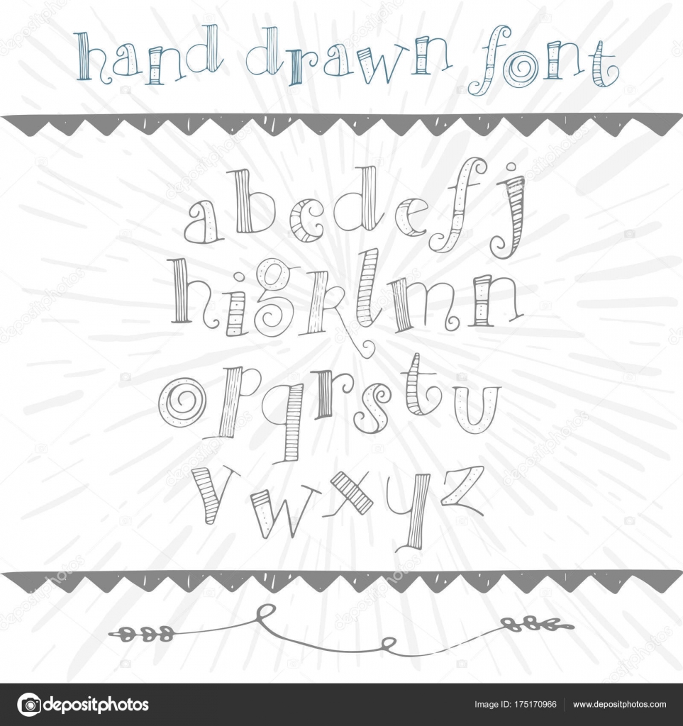 Handwritten calligraphy font Stock Vector by ©TanyaSun 175170966