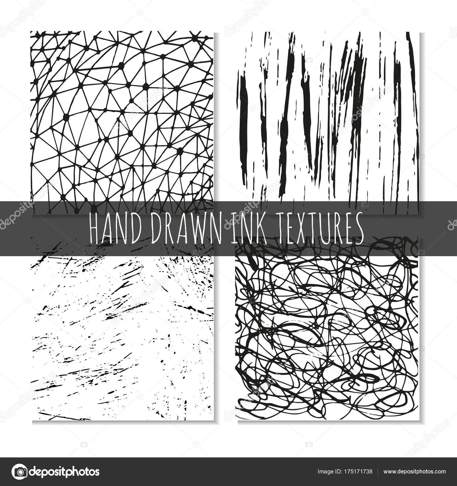 Ink hand drawn textures Stock Vector Image by ©TanyaSun #175171738