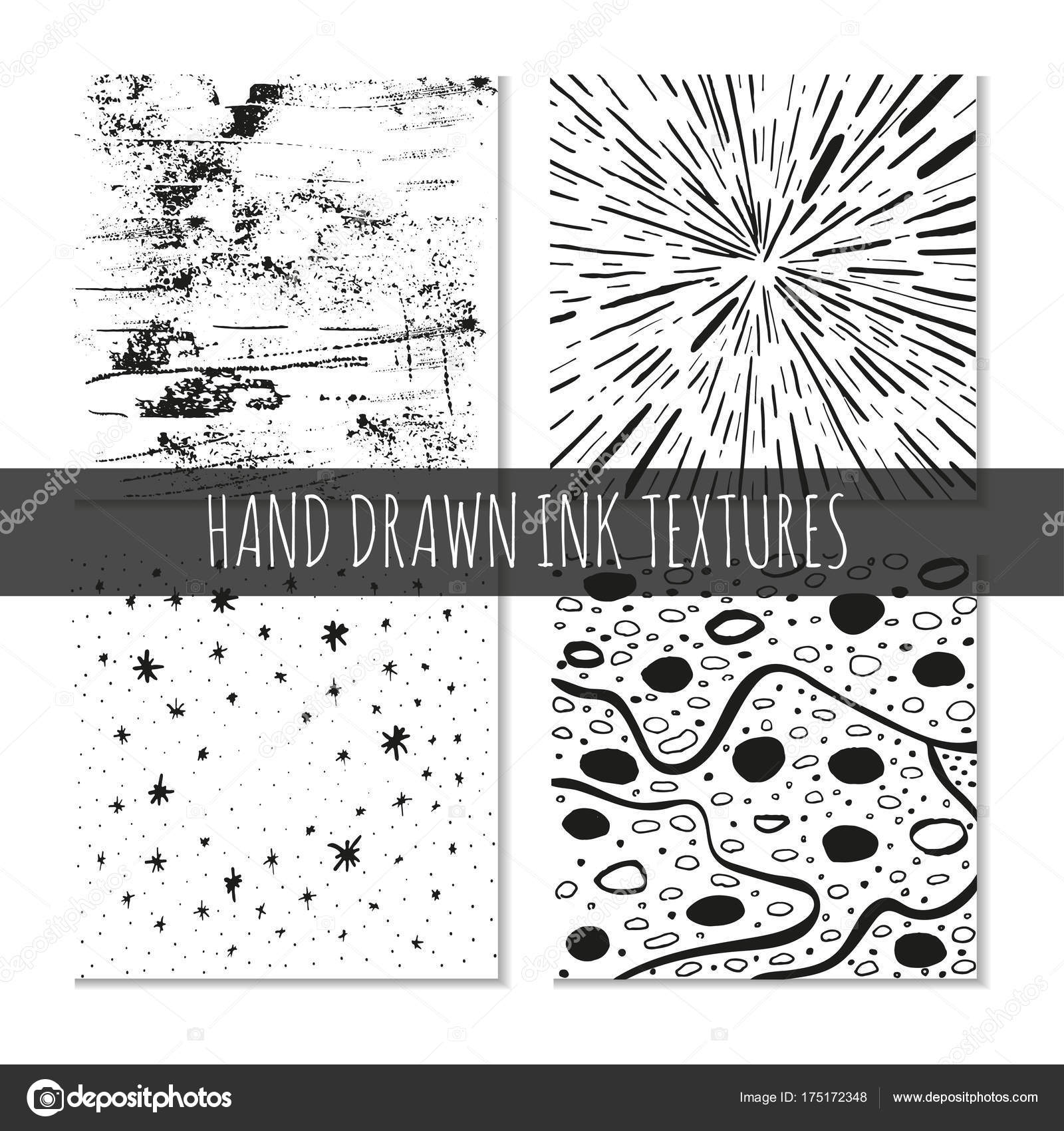 Ink hand drawn textures Stock Vector Image by ©TanyaSun #175172348