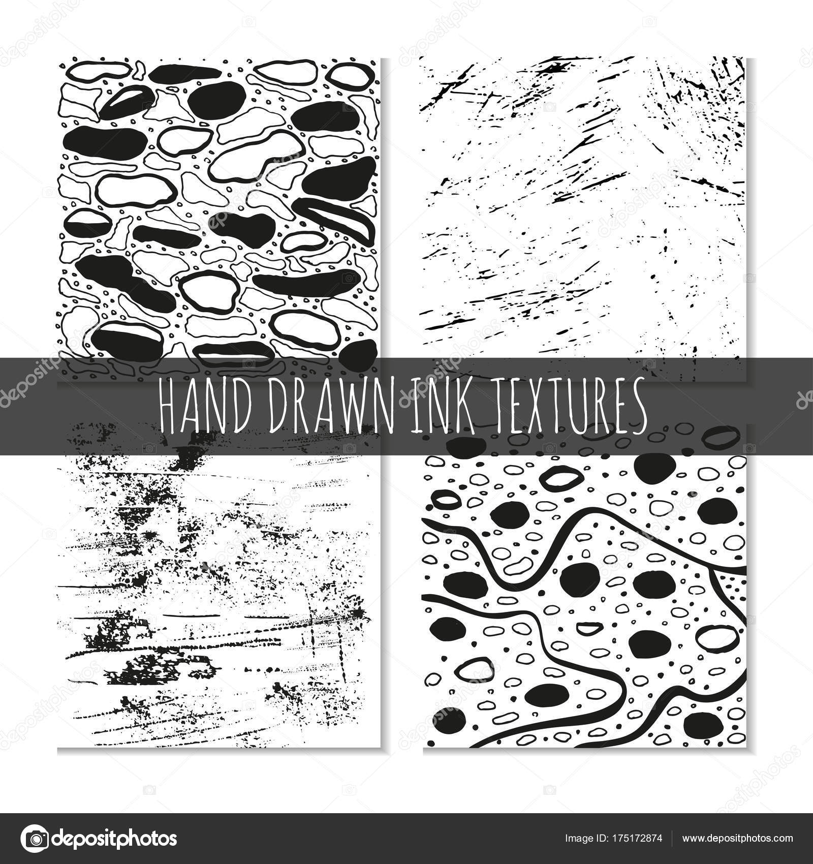 Ink hand drawn textures — Stock Vector © TanyaSun #175172874