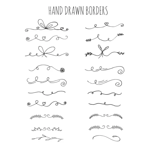 Collection of hand drawn borders. Stock Vector Image by ©TanyaSun ...