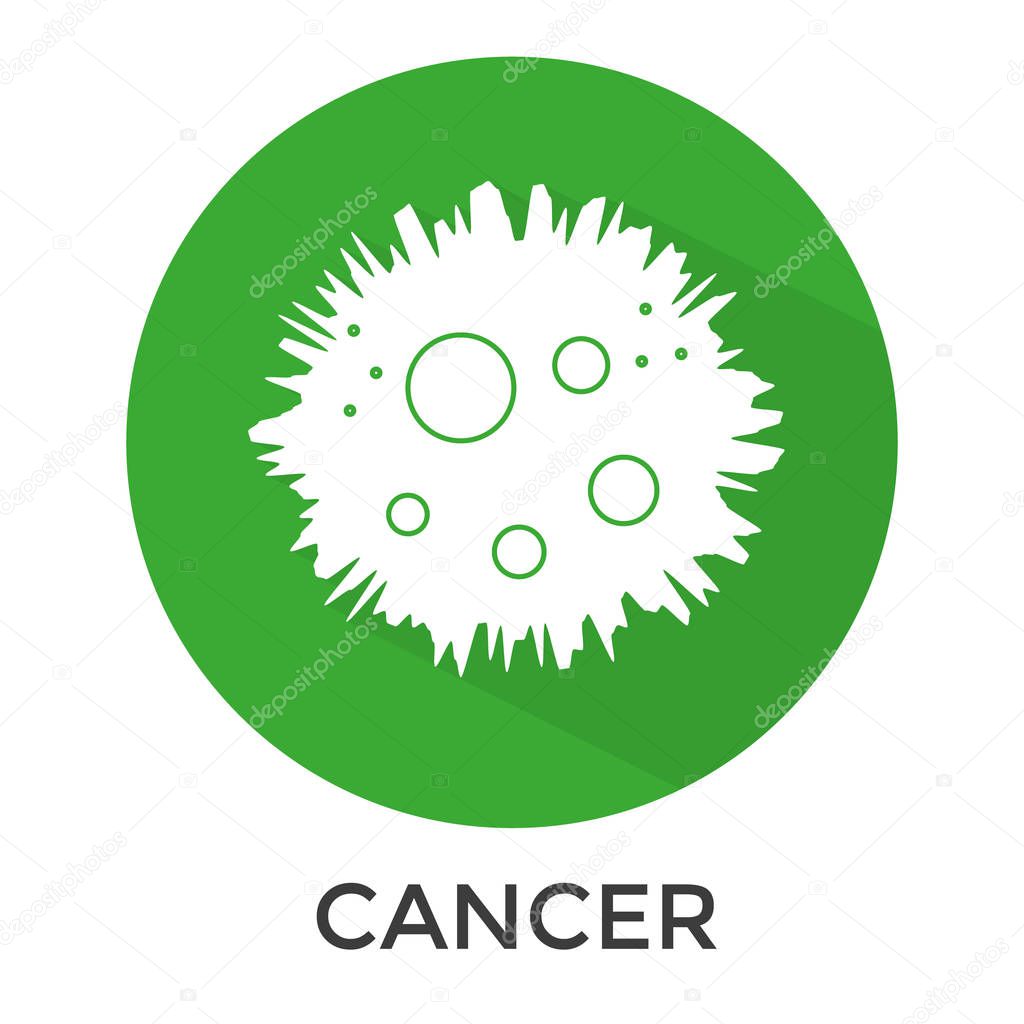 Abstract, flat design cancer icon — Stock Vector © TanyaSun #175170498