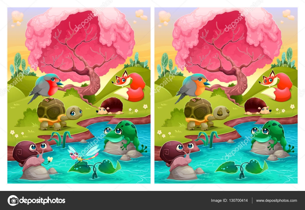 Spot the differences, six changes between the two illustrations. Stock ... Spot the differences, six changes between the two illustrations. Stock ...