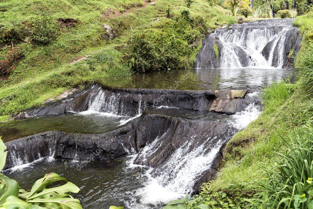 Cascadas en Termales de Santa Rosa de Cabal en Risaralda, Colombia 2022