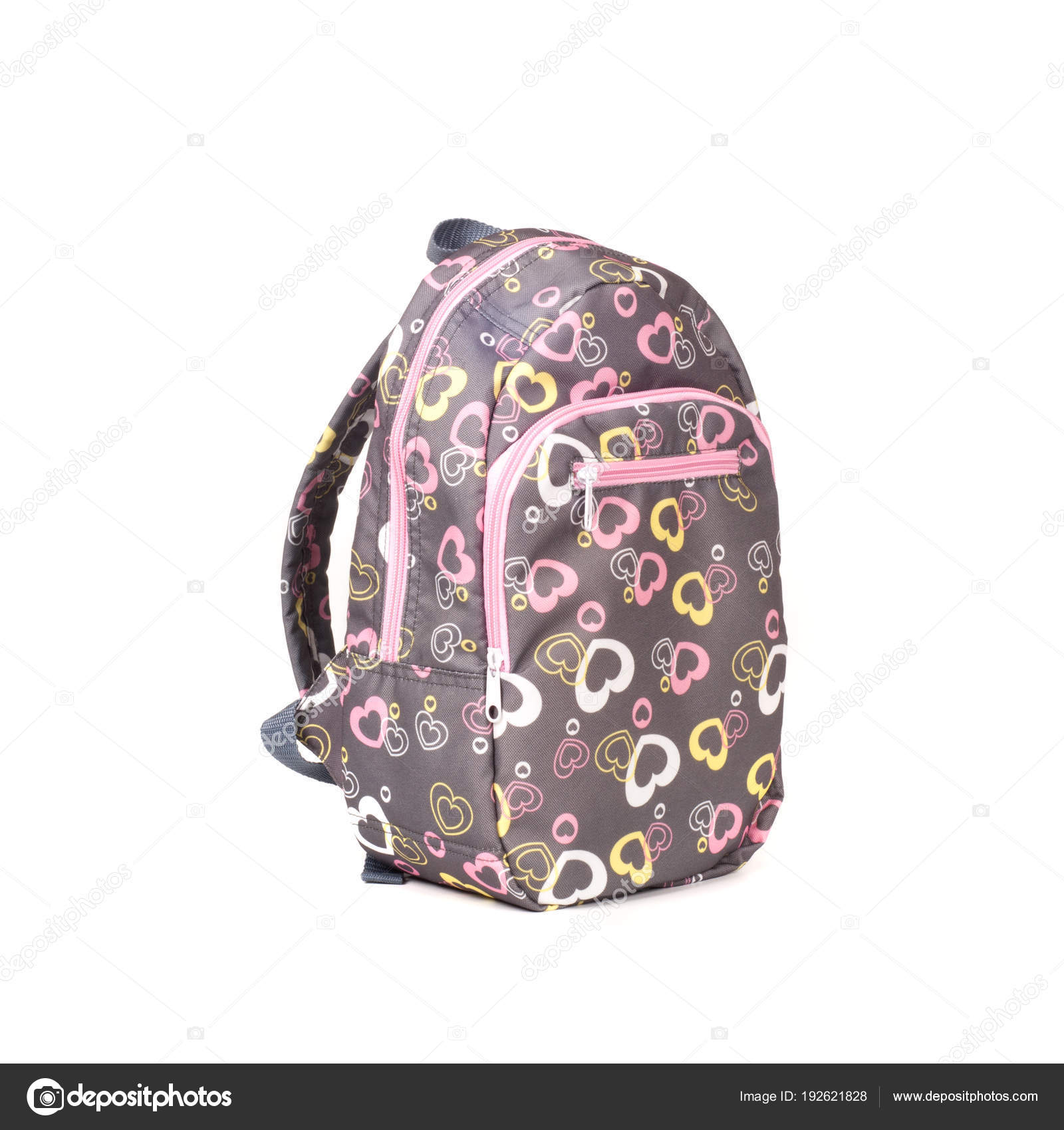 Backpack Isolated White Background Children's School Satchel Colored ...