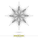 Vector Star Geometric Symbol Art Illustration Stock Vector by ...