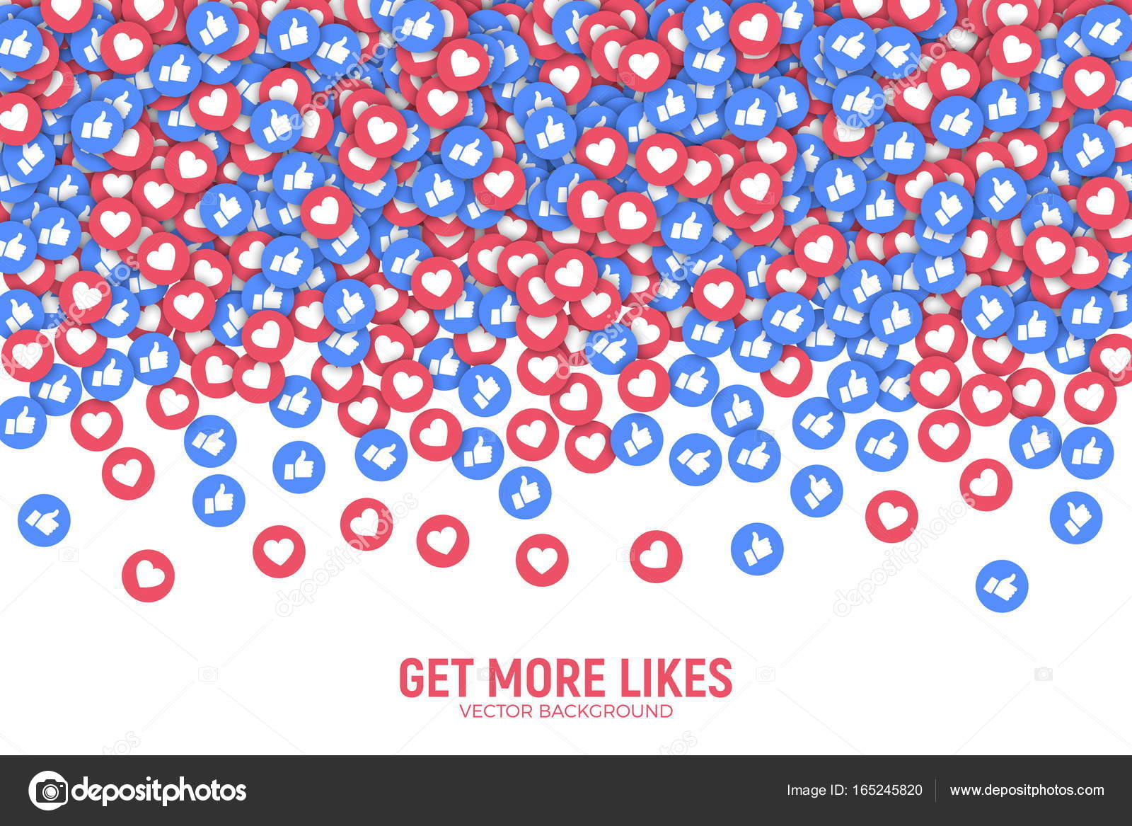 Vector 3D Like Icons Abstract Background Stock Vector by ©yamonstro ...