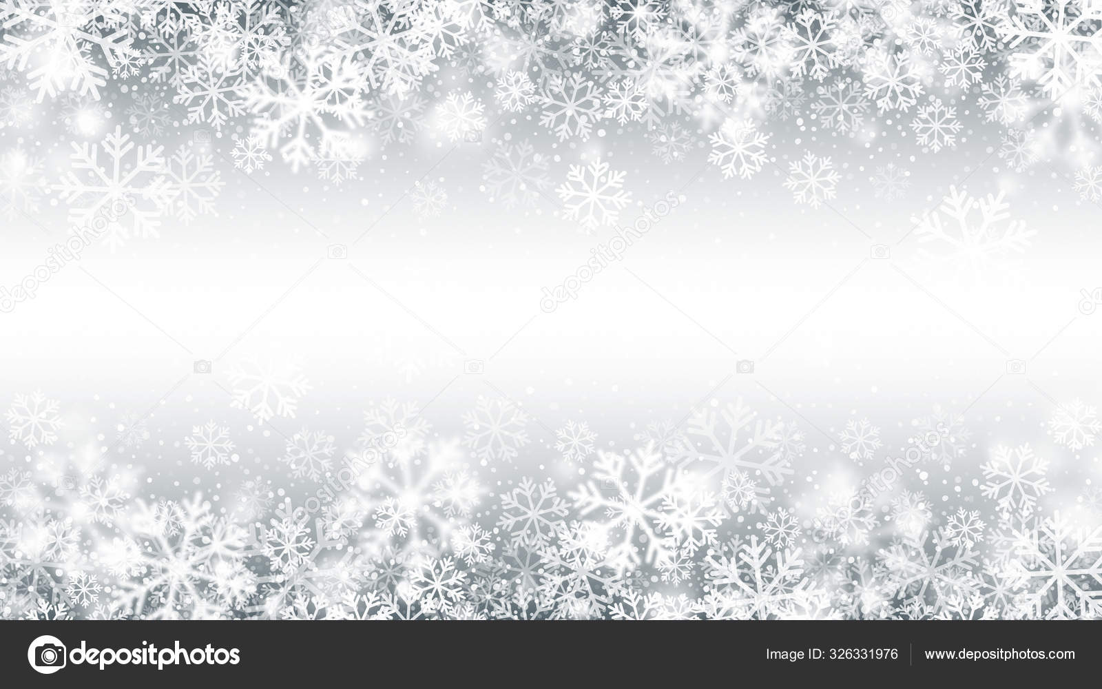 Falling Snowflake Border