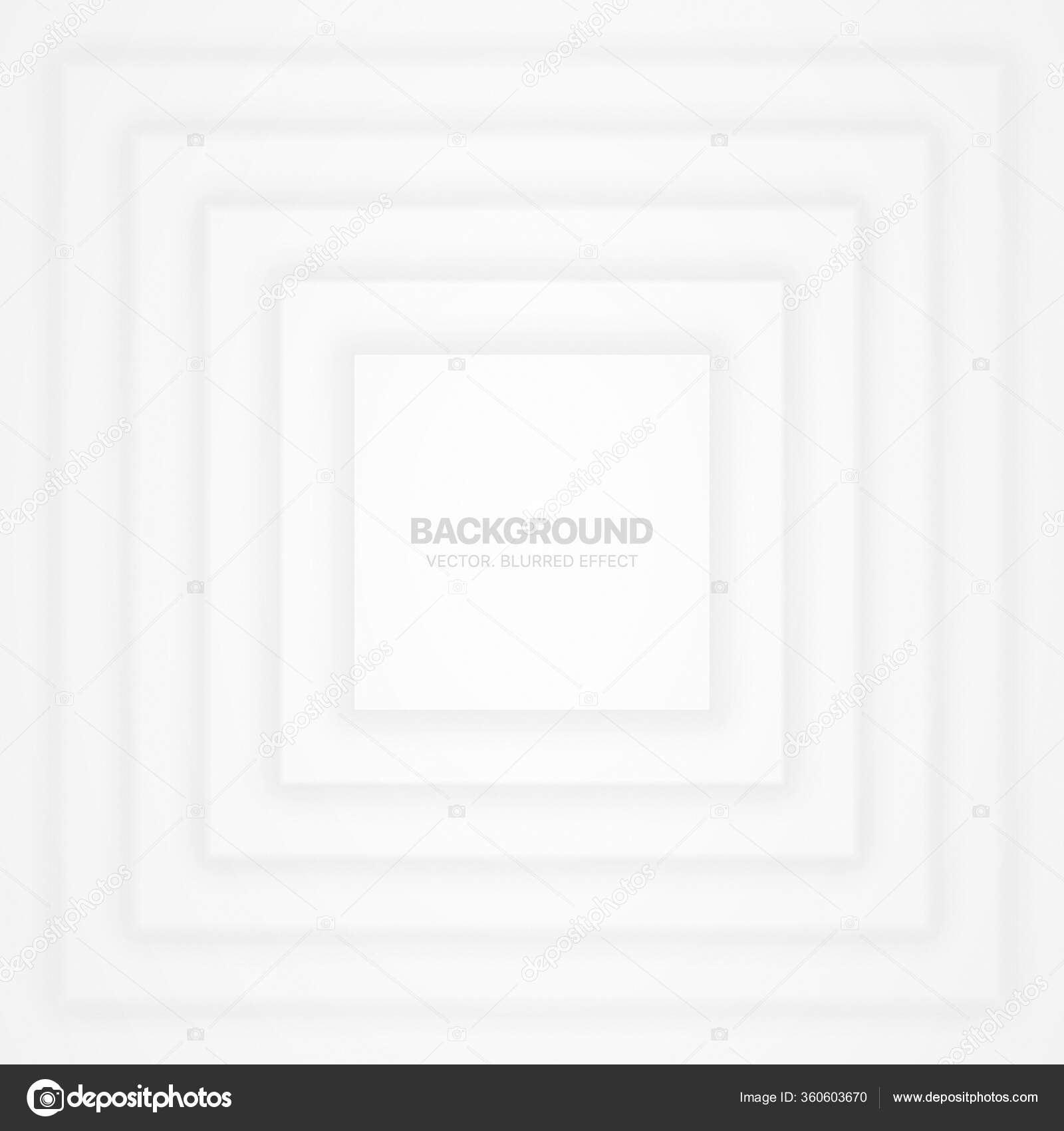 3D Vector Squares Minimalist White Abstract Background Blurred Effect ...