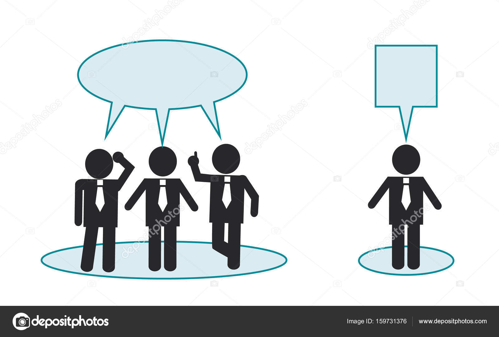 Pensar es diferente de otras personas vector, gráfico vectorial ...