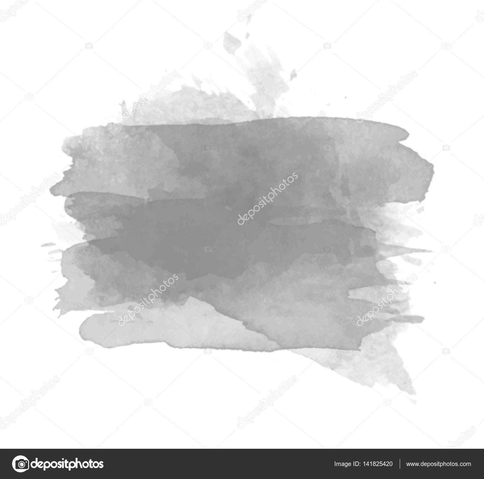 Grey watercolor splash vector Stock Illustration by ©MrsWilkins #141825420