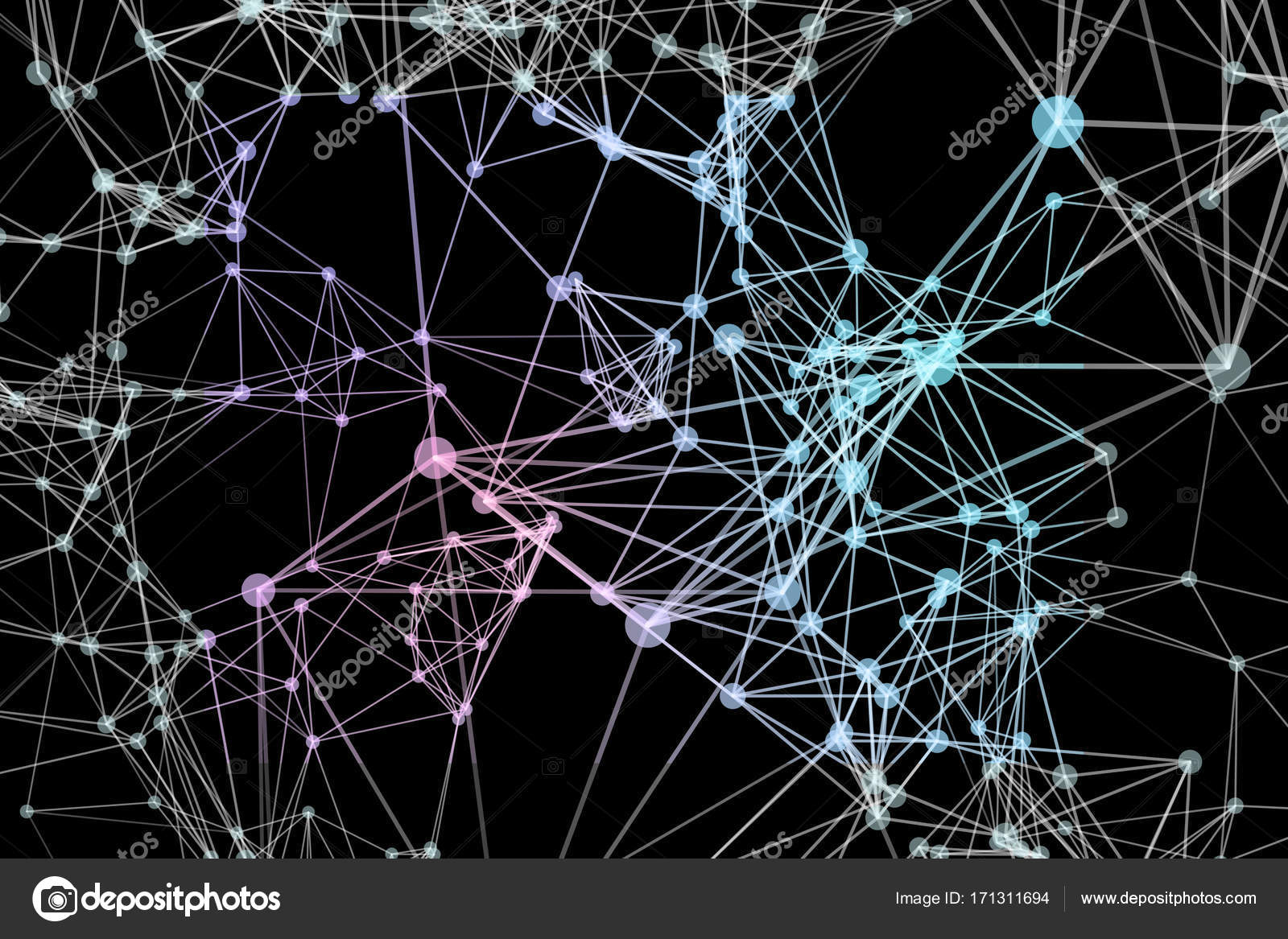 Concept of Network, internet communication. 3d illustration. — Stock ...