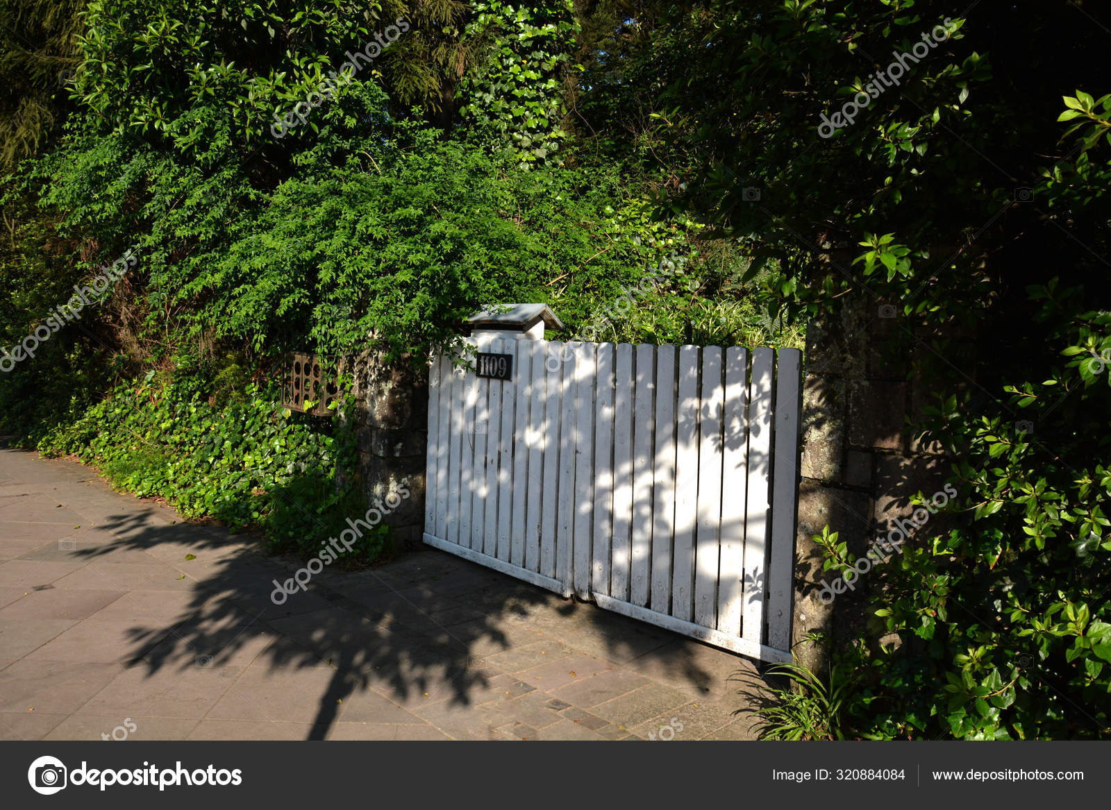 White Wooden Fence Gramado Rio Grande Sul Brasil Stock Photo by ...