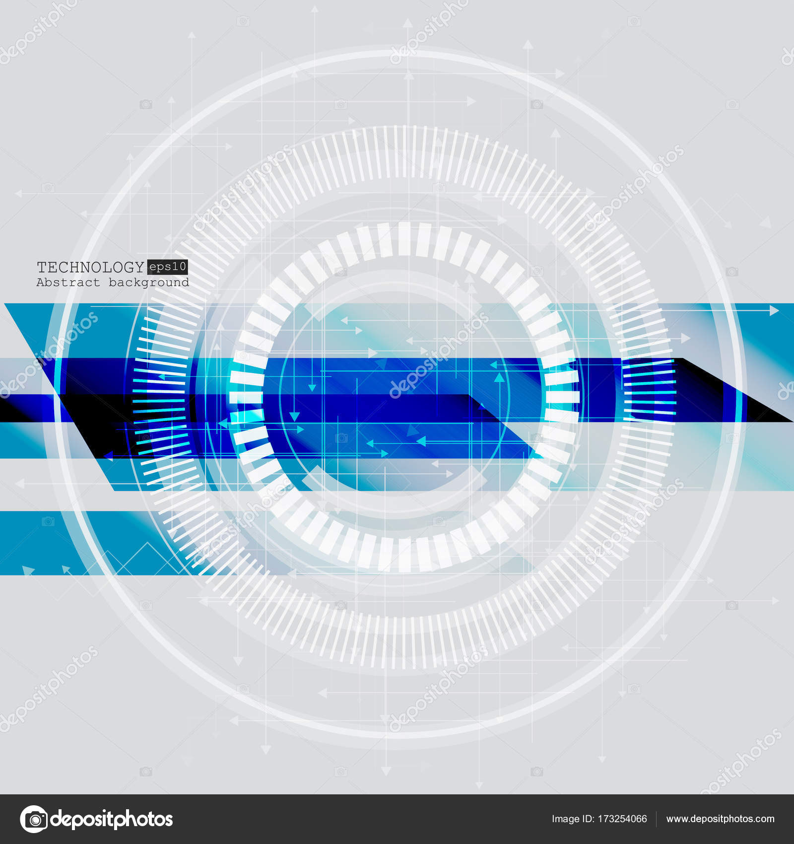 Abstract technology background with various technological elements. Vector illustration. Stock ...