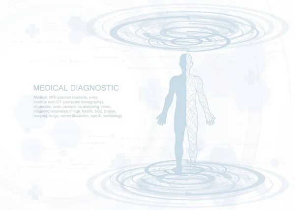 Human body health care, with medical icons, organs, charts, diagrams ...