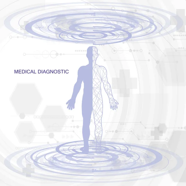 Human body health care, with medical icons, organs, charts, diagrams ...