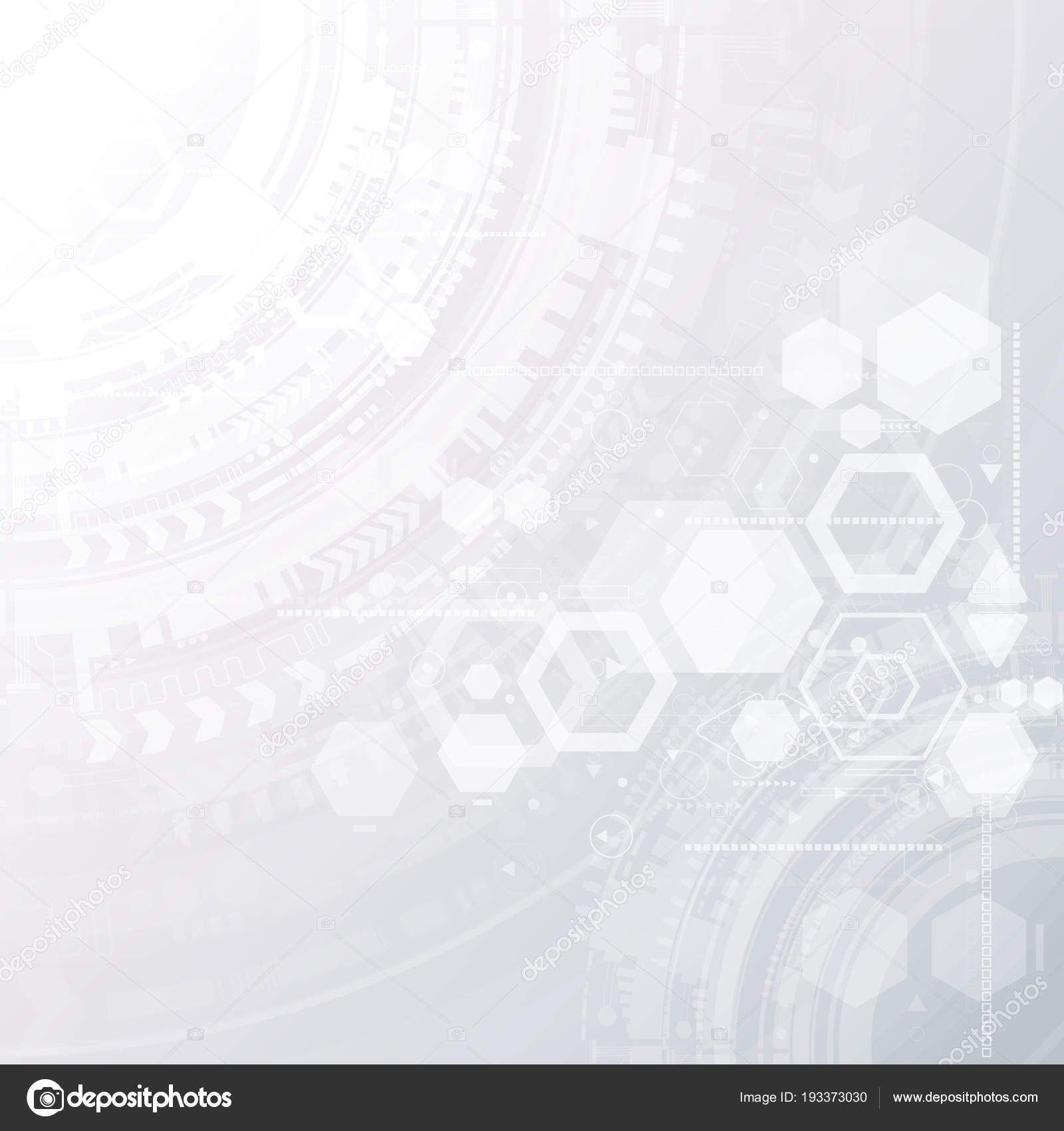 Abstract Technological Background Various Technological Elements ...