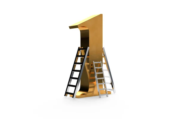 Gold ladder Stock Photos, Royalty Free Gold ladder Images | Depositphotos