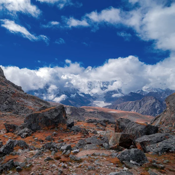Landscape Everests Eastern Face Look Reflection Mount Everest ...