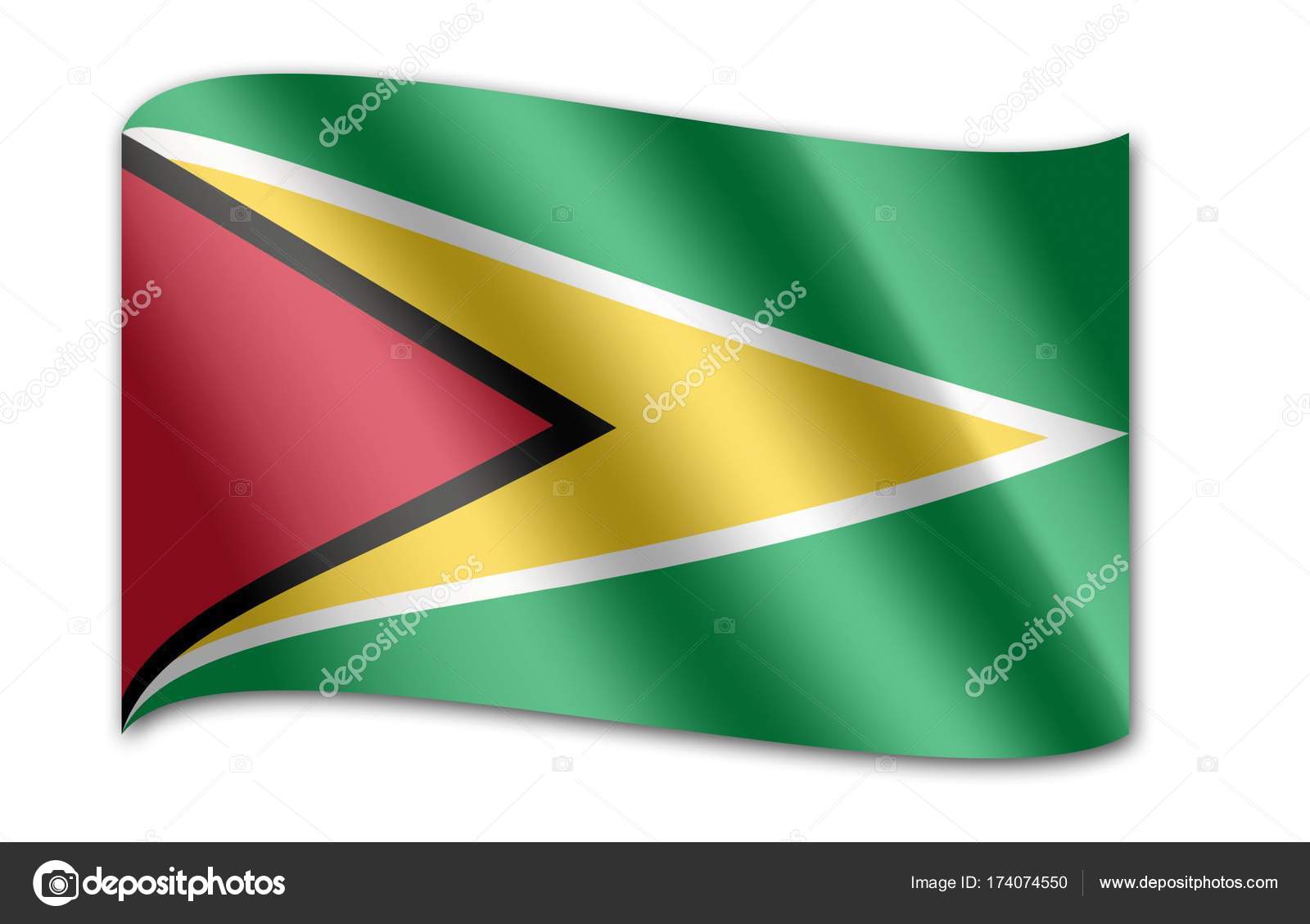 National flag of Guyana — Stock Photo © imagebrokermicrostock #174074550
