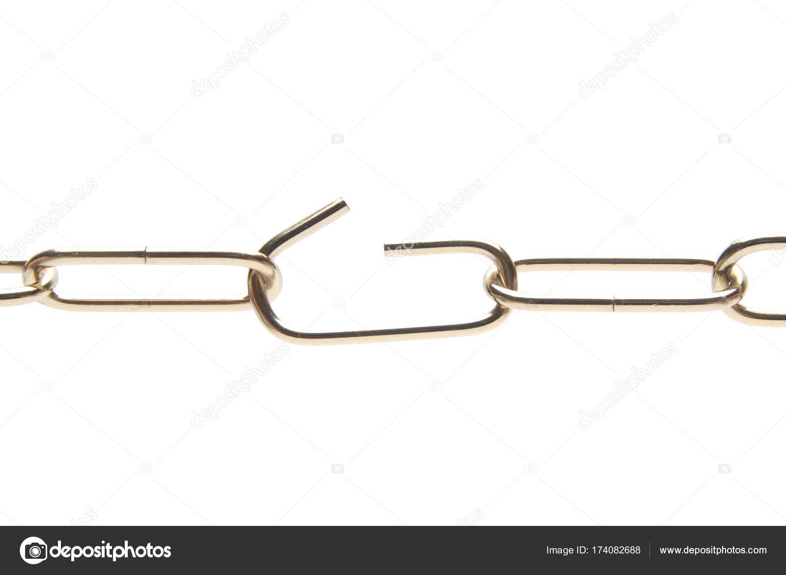 Chain Open Link Isolated White — Stock Photo © imagebrokermicrostock ...