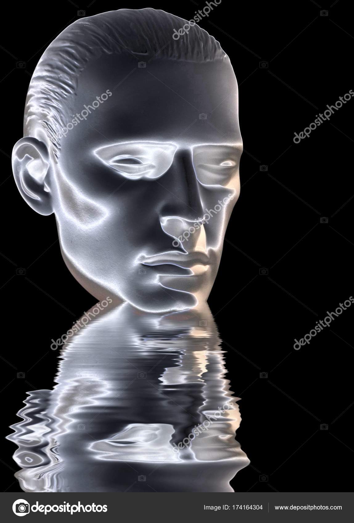 Male Head Reflection — Stock Photo © imagebrokermicrostock #174164304