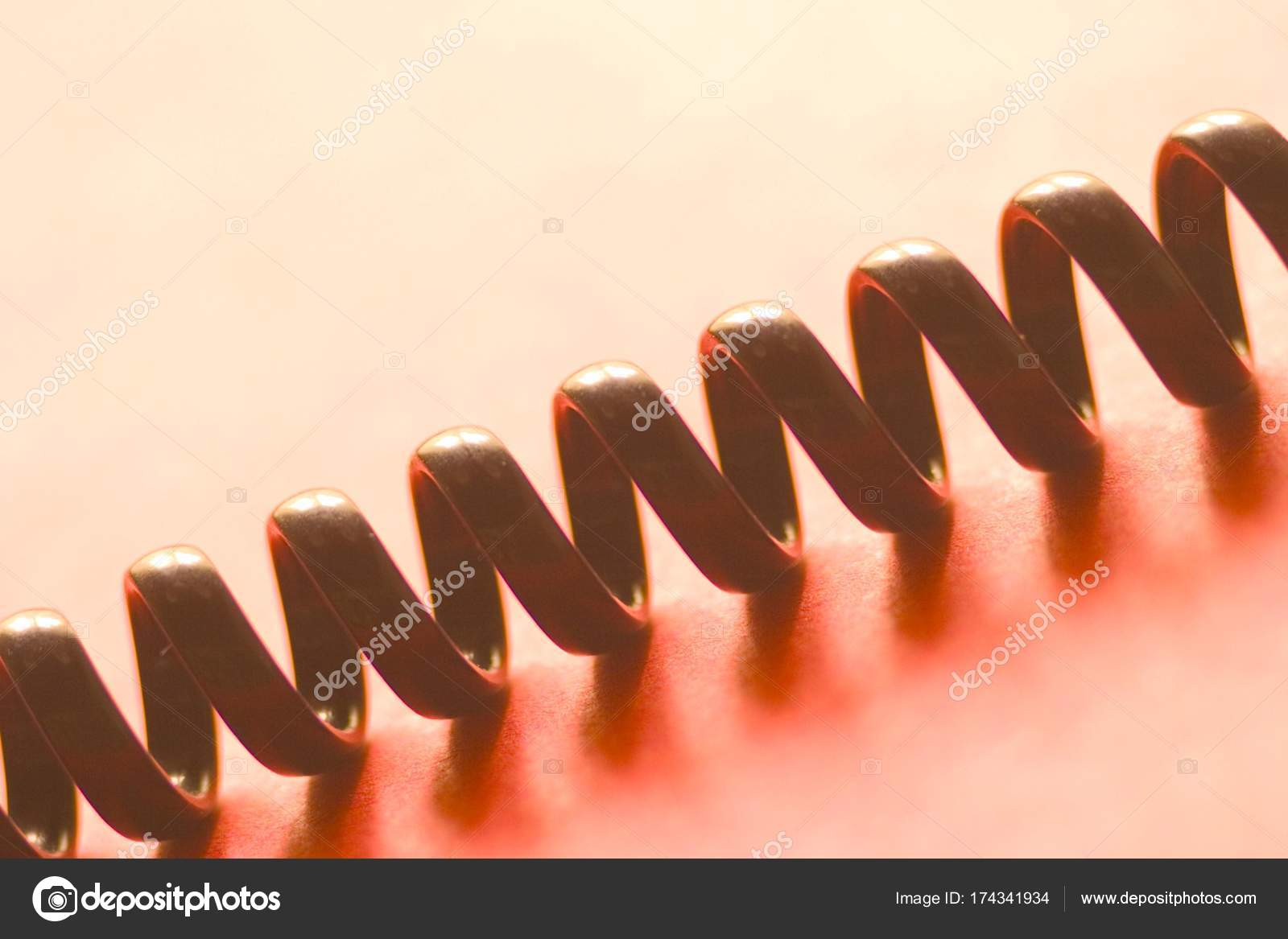 Red Spiral Telephone Cable Stock Photo by ©imagebrokermicrostock 174341934