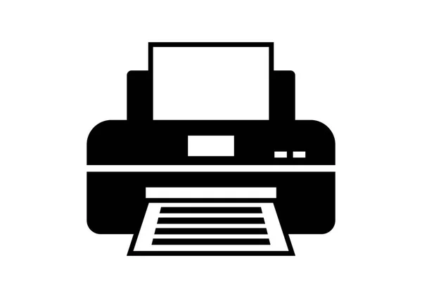 Black printer icon on white background Stock Vector Image by ©Anthonycz ...