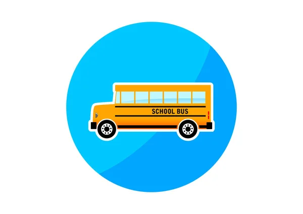 School bus circle icon Vector Art Stock Images | Depositphotos