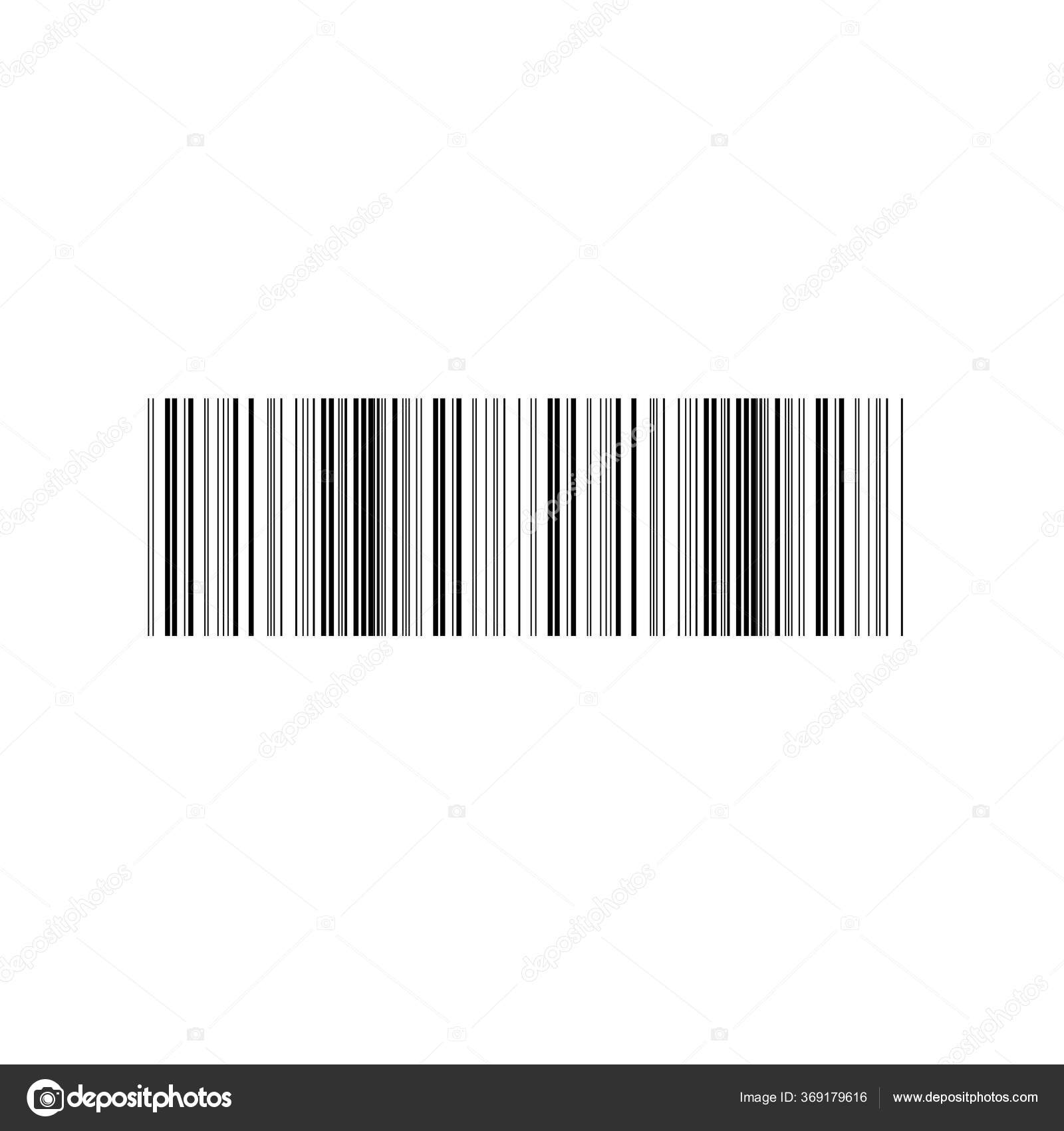 Witte Barcode Vector Verzendlabel Barcode Template Vector: Stockvector