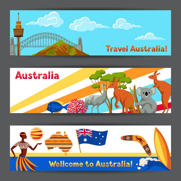 Australia seamless pattern. Australian traditional sticker symbols and ...