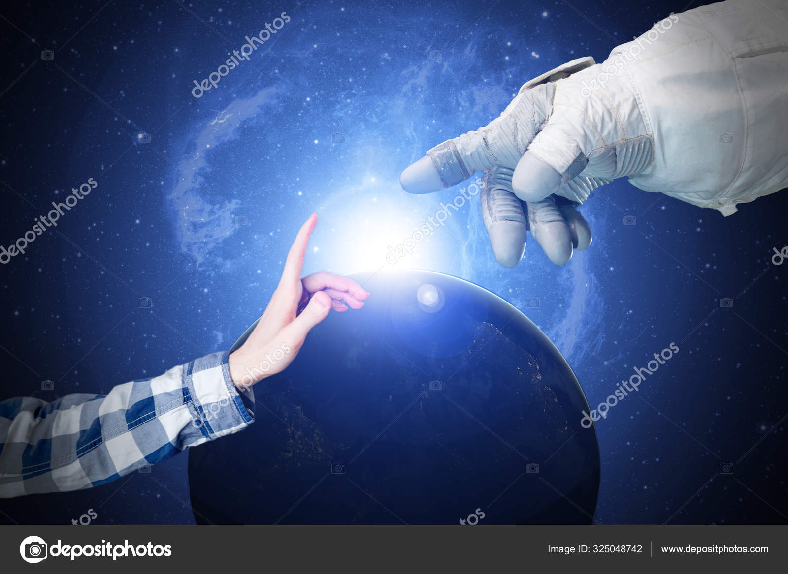 Hand In Space Nasa