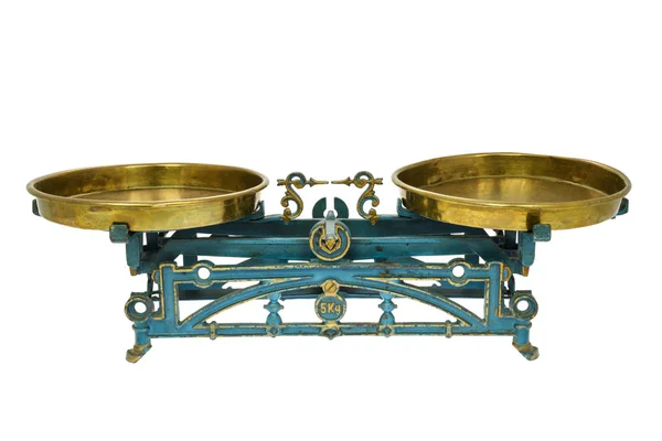 Old scale isolated on white background ⬇ Stock Photo, Image by ...