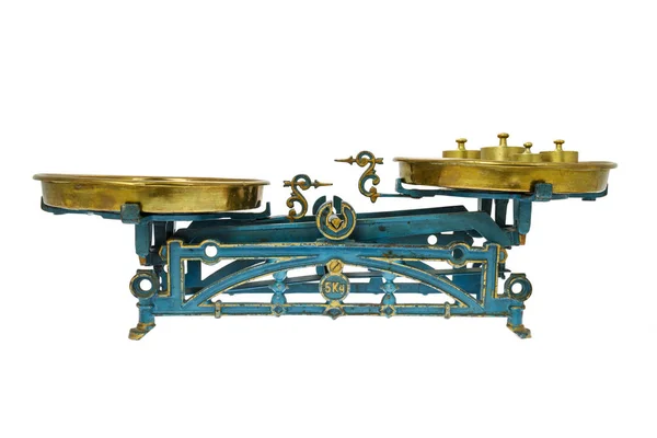 Old scale isolated on white background ⬇ Stock Photo, Image by ...