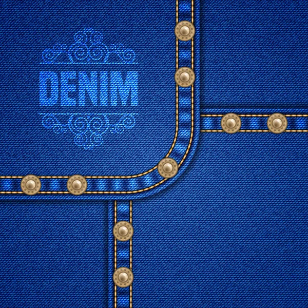 Denim decorative background — Stock Vector © NonikaStar #167316454