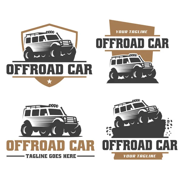 Off road car logo, offroad logo, SUV car logo template, off-road Stock ...