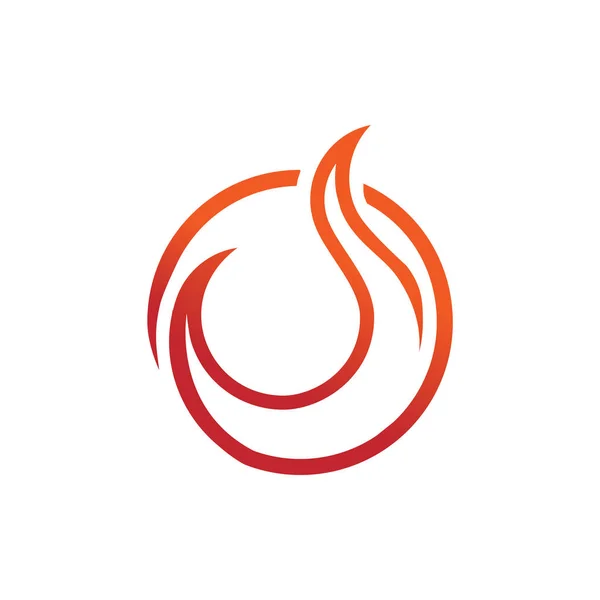 Simple Curve Fire Flames Element Emblem Symbol Stock Vector Image by ...
