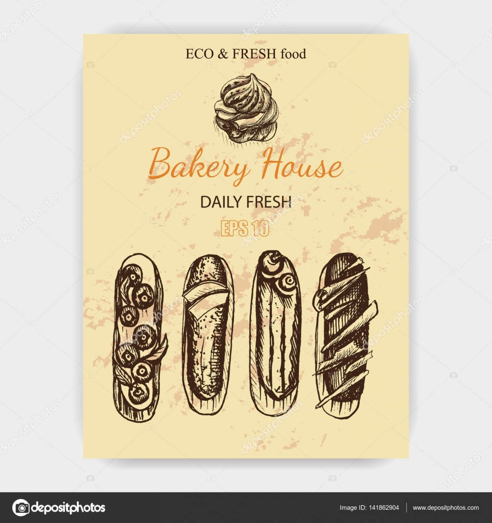 Card bakery house Stock Vector Image by ©art-romashka #141862904