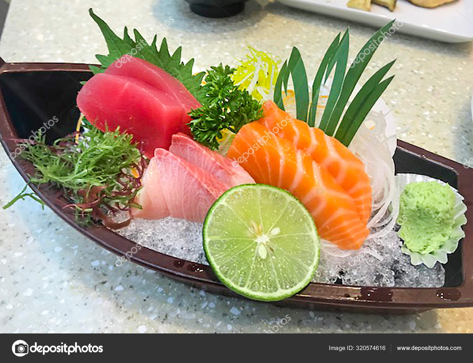 Salmon Sashimi Boat