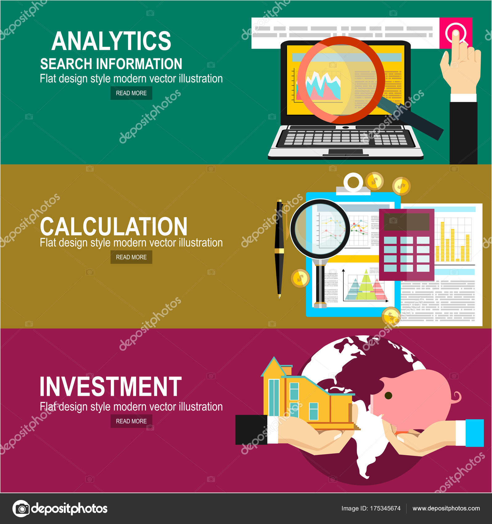 Concept Analytics Information Account Control Stock Vector by ...